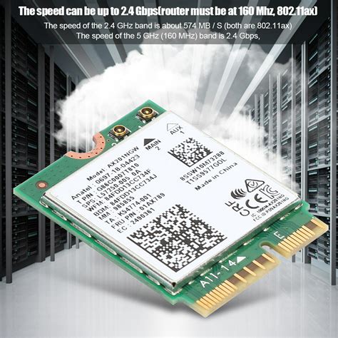 Tarjeta De Red Inalámbrica Wifi Tarjeta De Red Para Intel Ax201ngw