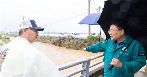 폭우 피해자 도와야익산시 수해 조사 분주