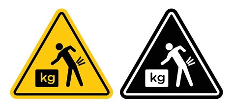 Warning Heavy Object Sign 42114673 Vector Art At Vecteezy