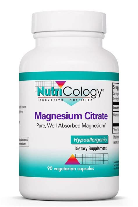 Magnesium Citrate Nutricology 71394750240
