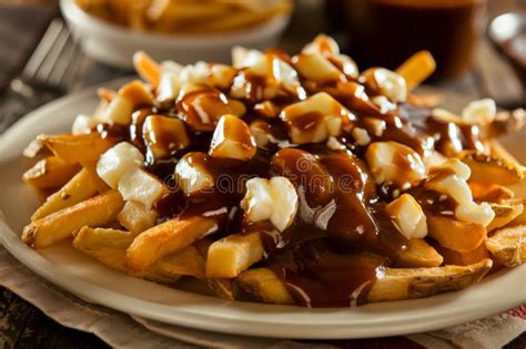 Savory Canadian Poutine Delight Stock Illustration Illustration Of