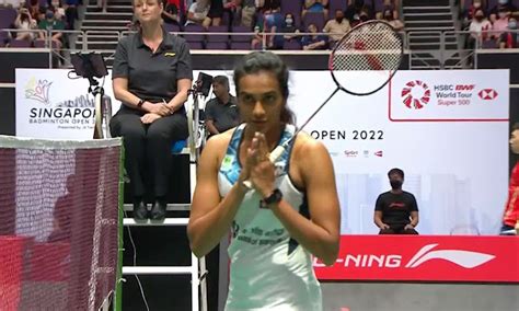 Singapore Open P V Sindhu Stormed Into The Singapore Open Title Clash