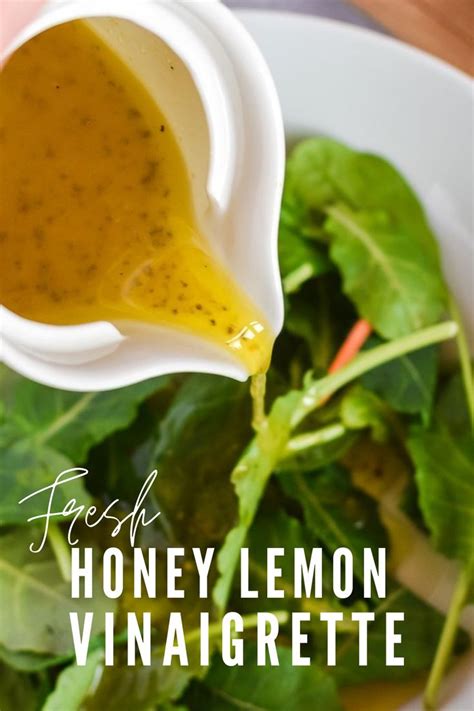 Honey Lemon Vinaigrette In 2024 Lemon Dressing Recipes Salad