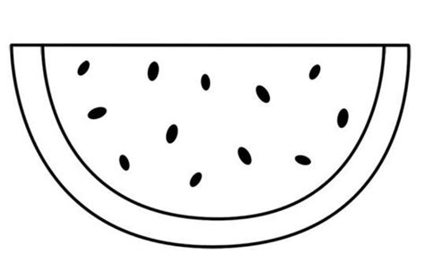 Melancia para Colorir e Imprimir Muito Fácil Aprender a Desenhar