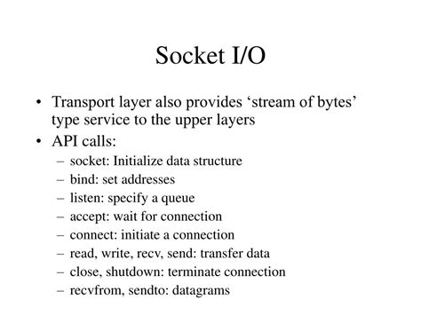 Ppt Generic Transport Service Primitives Powerpoint Presentation