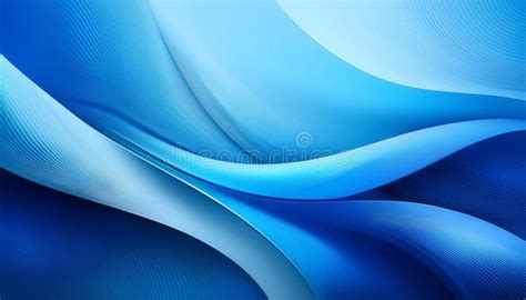 Abstract Blue Background With Dynamic Shapes And Soft Gradients Stock Illustration