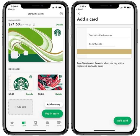 How To Add Starbucks Gift Card To The App Pay With Your Phone