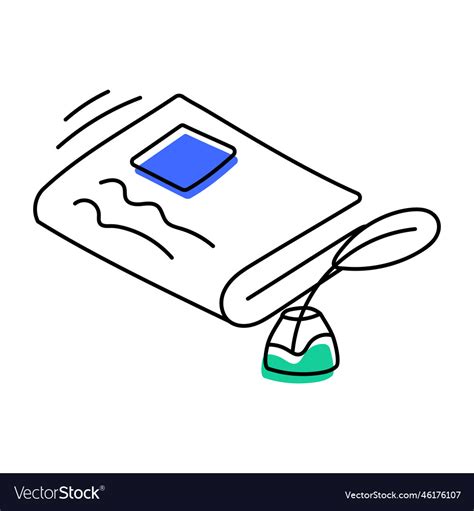 Quill Writing Royalty Free Vector Image VectorStock