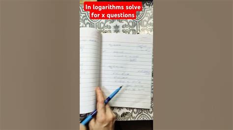 Logarithms Questions Youtube