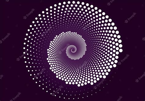 Premium Vector Halftone Dots In Circle Form Round Logo Vector