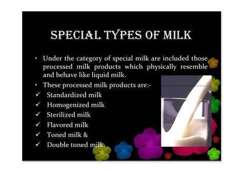 Special Types Of Milk
