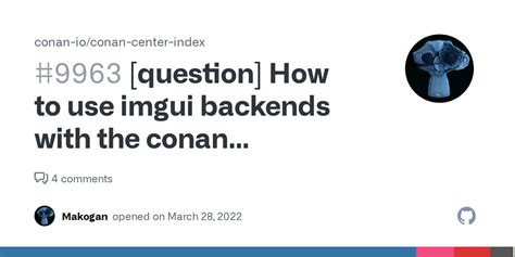 Question How To Use Imgui Backends With The Conan Package · Issue
