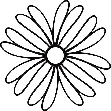 Floral Flor Sencillo Mano Dibujado 47407132 Png