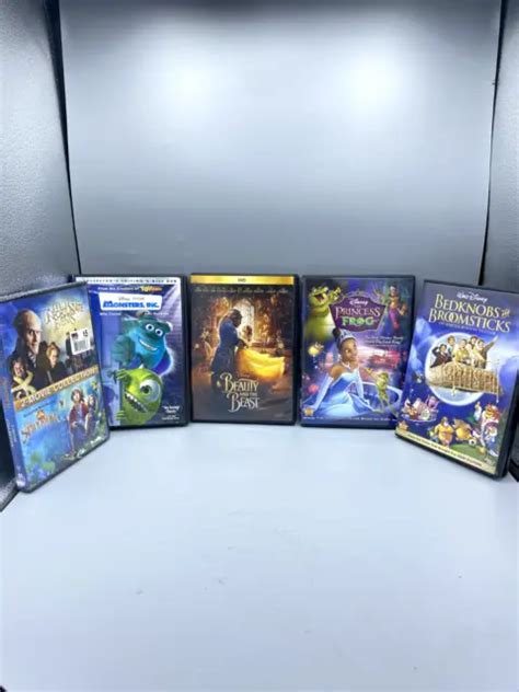 Lot Of 5 Disney Pixar Dreamworks Movies Monsters Inc Princess And