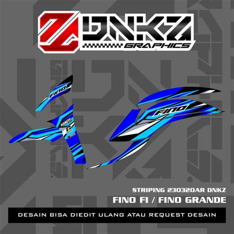 Stiker Fino FI Grande 125 Decal Striping Fino FI Grande 125 Premium