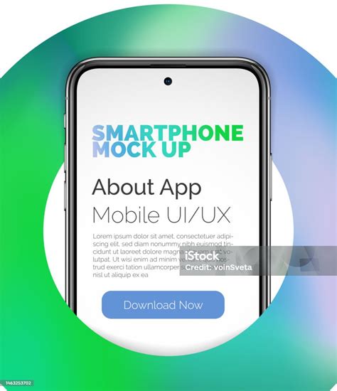 프레젠테이션 화면이 있는 스마트폰 프레임 인포그래픽 또는 Ui 디자인을 위한 복사 공간이 있는 템플릿입니다 3d 휴대 전화 벡터 일러스트 레이 션 3차원 형태에 대한 스톡