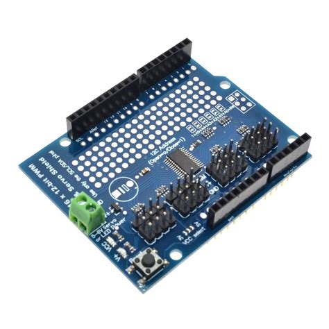 Shield 16 Canais Pwm 12bits Para Servos Por I2c