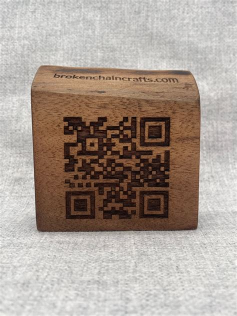 Live Edge Qr Code Display Handmade And Customized For Your Business