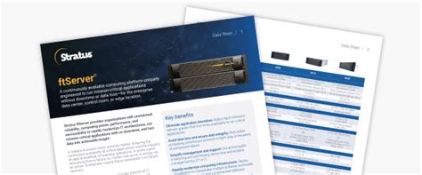 no unplanned downtime high availability solutions stratus ftserver