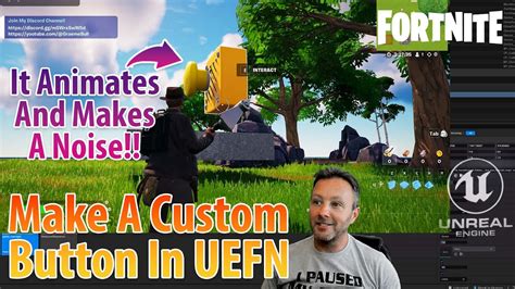 How To Make A Custom Button In Uefn That Moves And Makes Sound Youtube