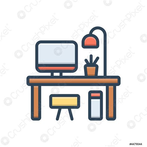 Workplace Stock Vector 4479044 Crushpixel