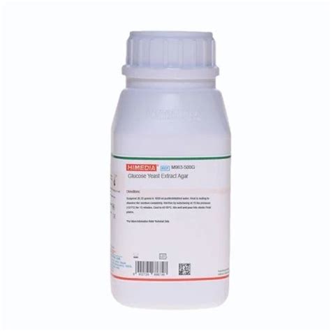 Glucose Yeast Extract Agar Packaging Type Bottle Packaging Size 500
