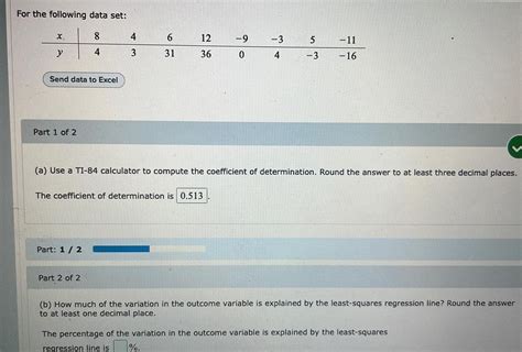 Answered For The Following Data Set X Y Send Data To Excel Part 1 Of