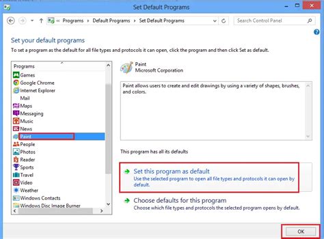 How To Set Or Change Default Programs In Windows