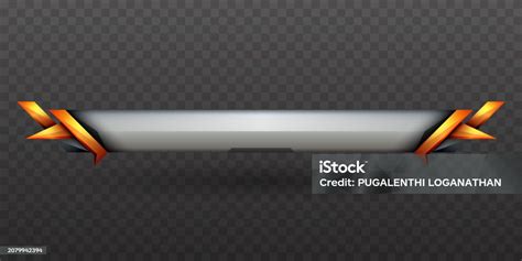 Metallic Lower Third Game Gui Title Banner Bar Template For Game Ui