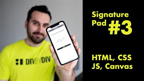 Signature Pad In Html Css Js And Canvas 3 Youtube