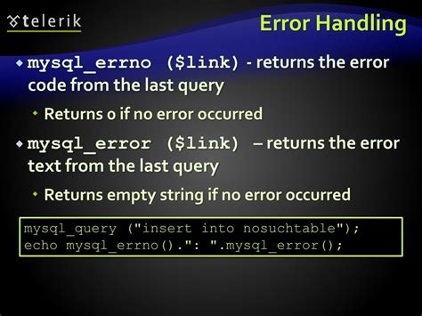 Ppt Working With Databases In Php Powerpoint Presentation Free