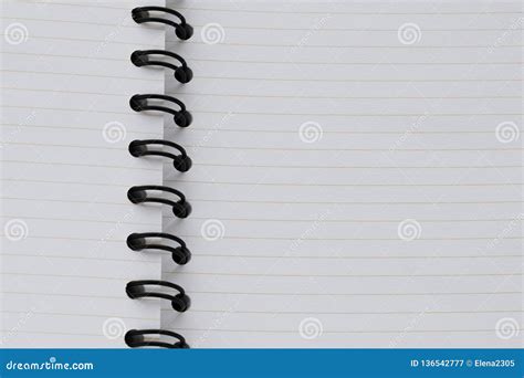 Open Blank Lined Notepad For Sketching Drawing Stock Image Image Of