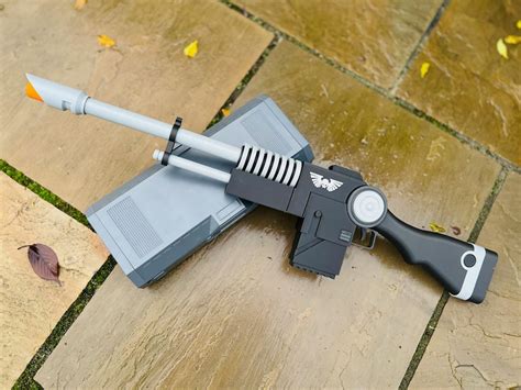 Lasgun 3d Printed Kit Lucius Pattern Cosplay Life Size Warhammer 40k