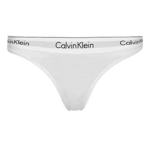 Calvin Klein Modern Cotton Thong White Utility Bear Apparel