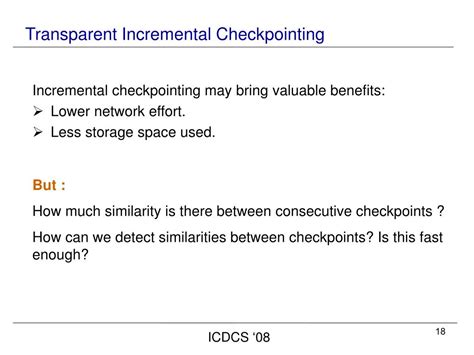 Ppt Efficient Checkpoint Storage System Optimization For High