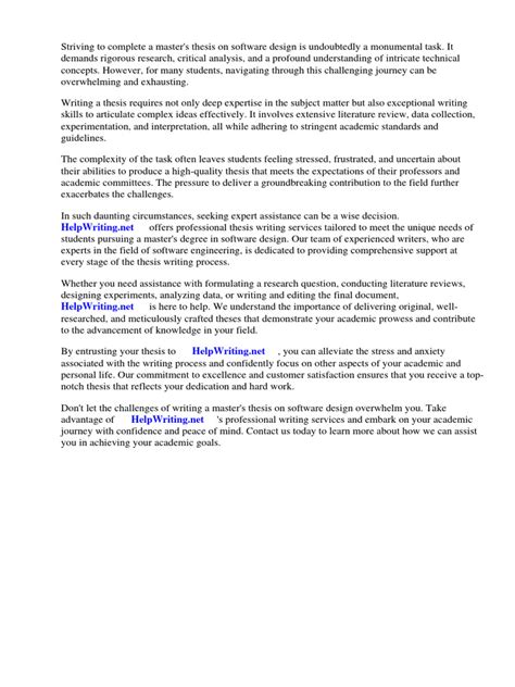 Master Thesis On Software Design Pdf Thesis World Wide Web