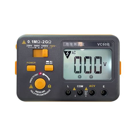 Buy VC B Digital Insulation Resistance Tester Megohmmeter Ohmmeter Megger Meter GΩ Resistance