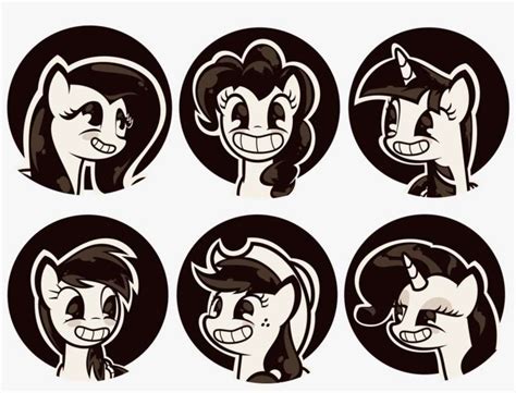 Absurd Res Applejack Artist Mlp Bendy And The Ink Machine Png Image