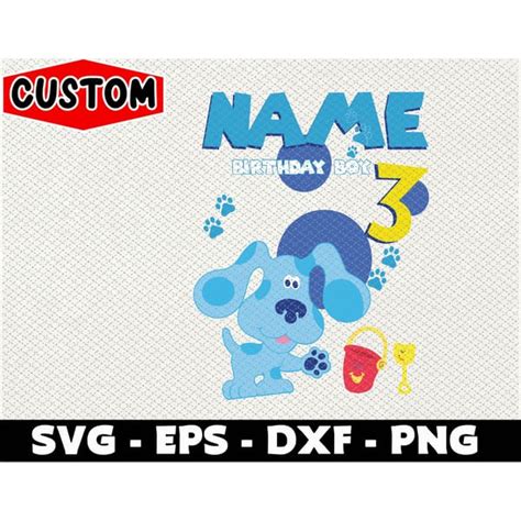 Blues Clues Personalized Birthday Blues Clues Custom Blues Inspire