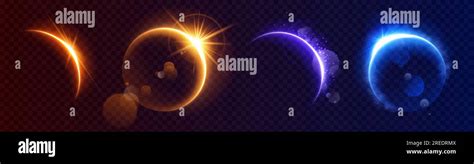 Moon Eclipse Light Flare Horizon Space Background Abstract Sunrise