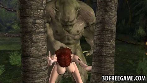 3d Redhead Elf Gets Fucked In The Woods By An Orc Tnaflix Porn Videos