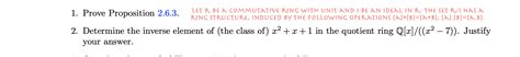 solved 1 prove proposition 2 6 3 let r bea commutative