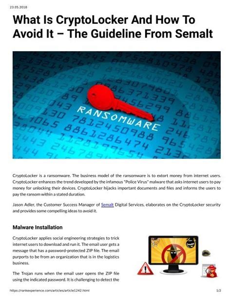 What Is Cryptolocker And How To Avoid It The Guideline From Semalt