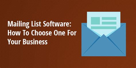 Mailing List Software How To Choose One For Your Business Enginemailer