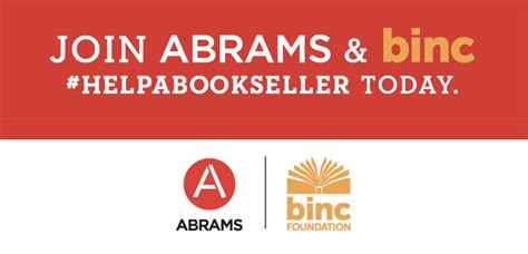 Publisher ABRAMS Launches Helpabookseller Challenge With Binc Binc