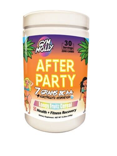 Gym Molly After Party Bcaa With Energy Caffeine Free Loopy Fruitz