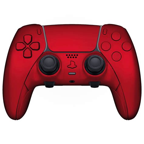 Soft Touch Red Ps5 Dualsense Edge Custom Modded Wireless Controller Moddedzone