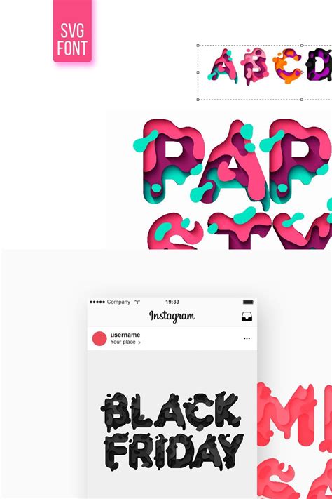 PAPER Style OTF SVG Font MasterBundles