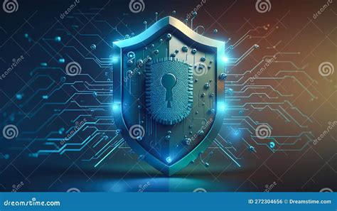 Cloud Computing Security Protecting Data In The Digital Age Ai Generated Stock Illustration