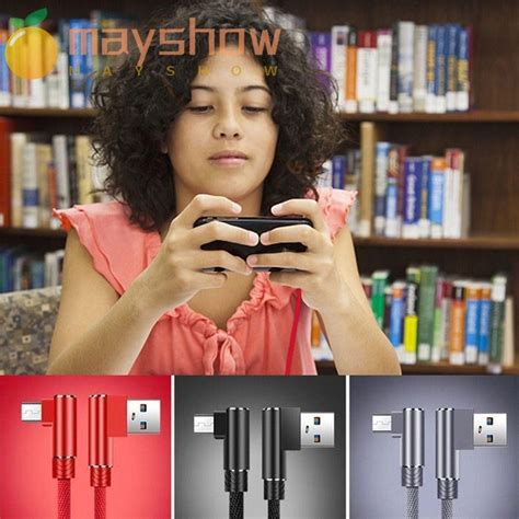 Mayshow สายชาร์จ Micro Usb Type C ไนล่อนถัก ชาร์จเร็ว สําหรับเดินทาง